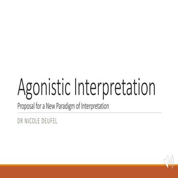 Agonistic Interpretation | PPT