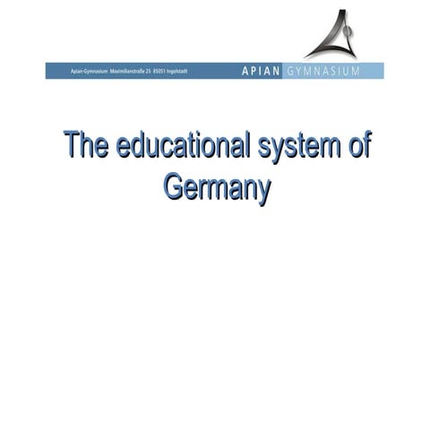 German Education System | PPT