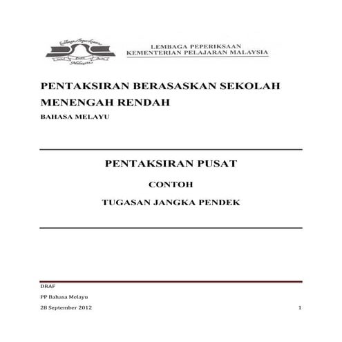 Pp pd bm tingkatan 2 | PDF