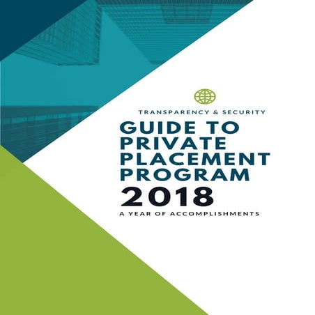 Private Placement Programs (PPPs) guideline 2018 | PDF
