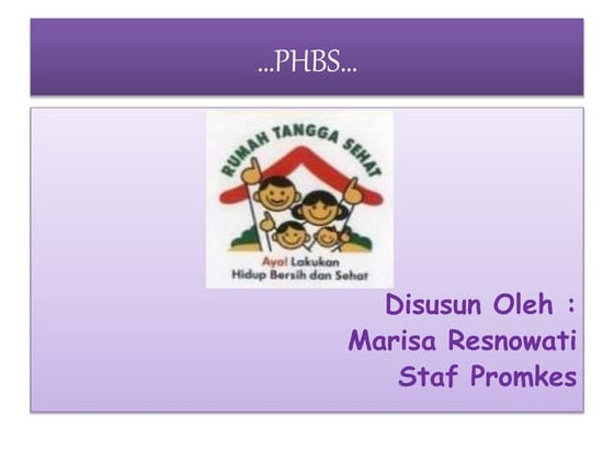 Power Point PHBS | PPTX
