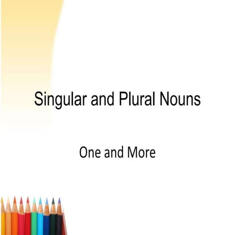 Singular and plural_nounsppt | PPT