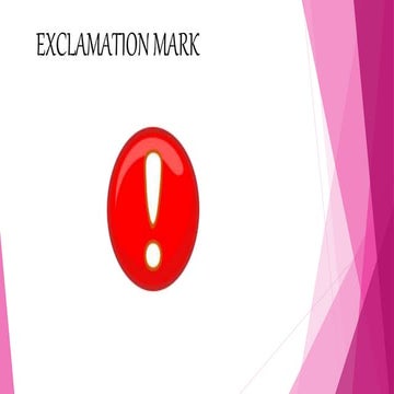 Exclamation mark | PPTX