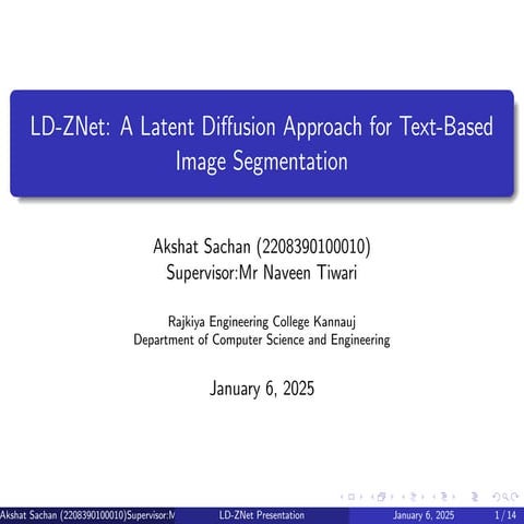 a latent diffusion approach for image segmentation | PDF
