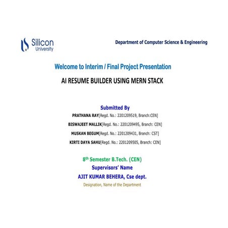 AI-Powered Resume Builder Using MERN Stack for Efficient Career ...
