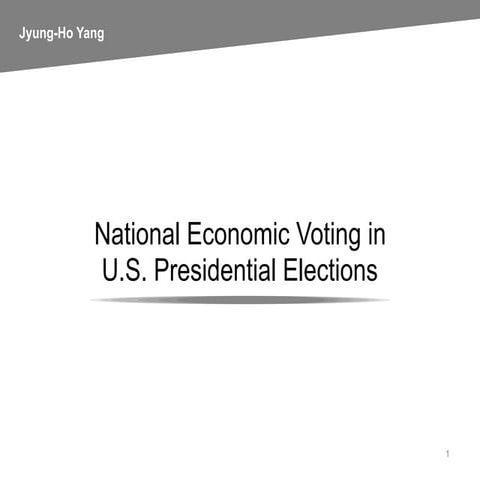 National Economic Voting in U.S. | PDF