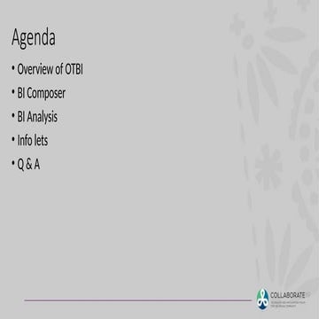 PP Presentation - .ppt.ppt OT BI or OTBI | PPT