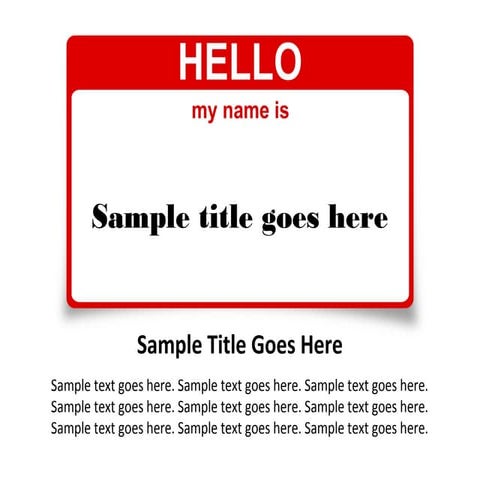 PowerSlide: Red name tag | PPT