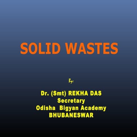 biomedical waste management | PPT | Agriculture | Industries