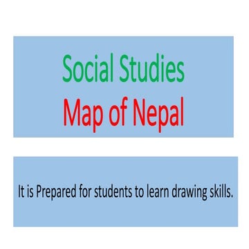 How To Draw Map Of Nepal Step By Step Map Of Nepal