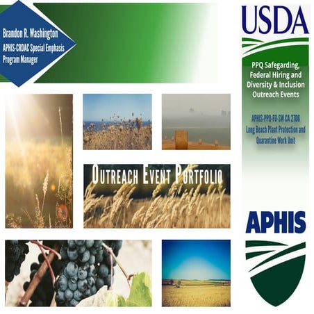USDA, APHIS, PPQ CRDAC Outreach Event Portfolio | PDF