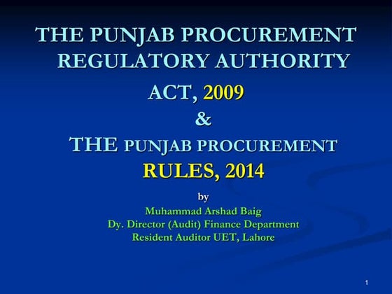 Ppra rules 2004 | PDF