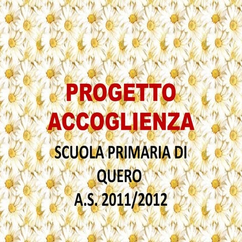 Progetto Accoglienza Quero | PDF