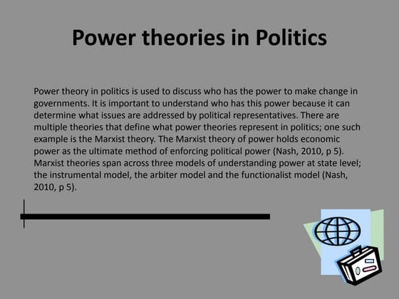 Four theories of power | PPT