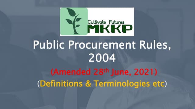 Ppra rules 2004 | PDF