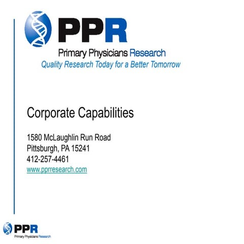PPR Capabilities | PPT