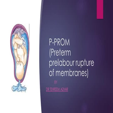 PPROM(preterm prelabor rupture of membranes) | PDF