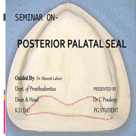 Posterior Palatal Seal Area
