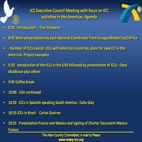 ICC Chairman Presentation at the Annual Brealfast Meeting | PPT