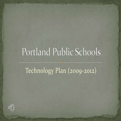 PPS technology plan | PPTX
