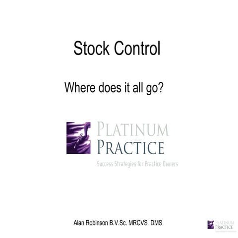 PP Stock Control in veterinary practice | PPT