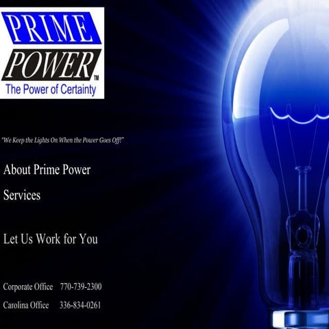 Prime Power Services | PPT