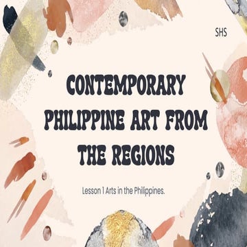 Module 1 Contemporary Arts | PDF
