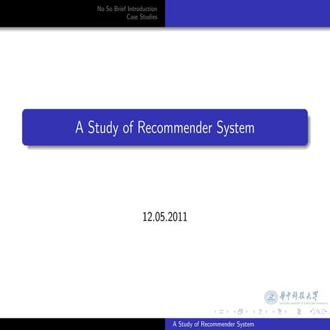 Recommender system introduction | PDF
