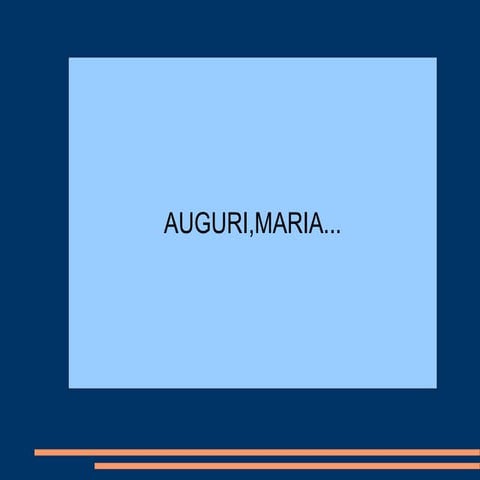 auguri maria.... | ODP