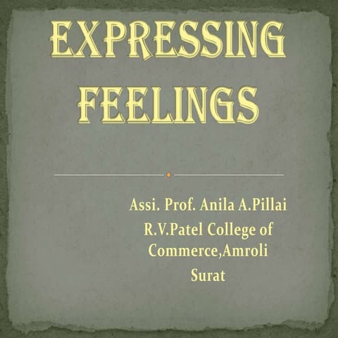 Ppt on feelings | ZIP