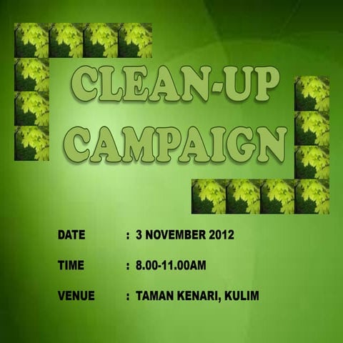 Clean-up Campaign | PPTX