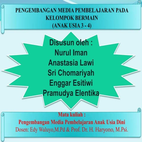 Ppt. media pembelajarn aud | PPTX