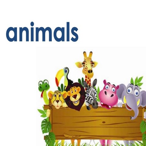 Ppt. animals | PPTX | Large Animals | Pets