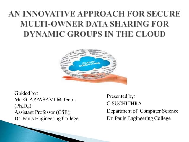 Secure Multi Owner Data Sharing For Dynamic Groups Pptx Internet Computing