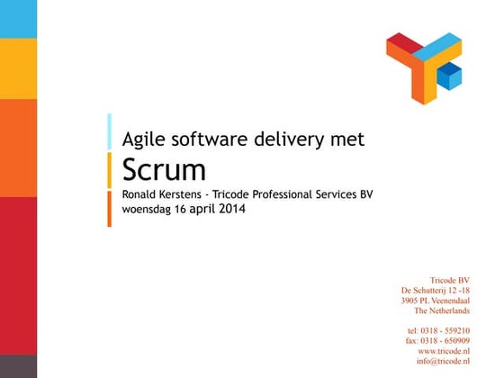 Scrum als veranderingsmethodiek v1 | PPT