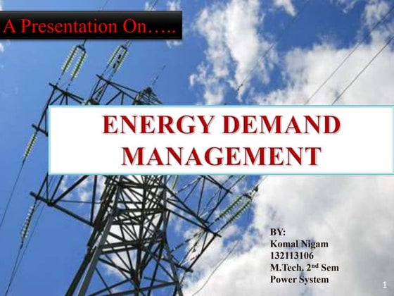 demand side management | PPT demand side management | PPT