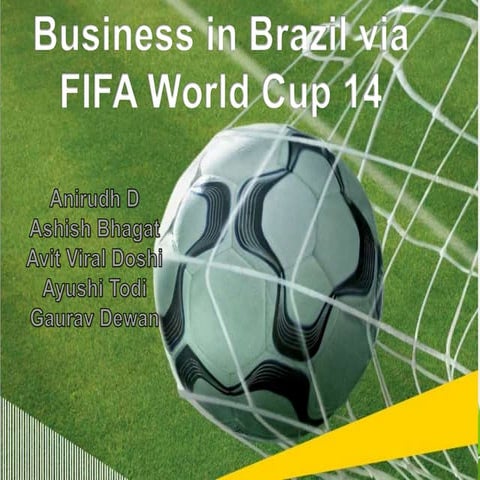 Brazil economic and social impact of world cup 2014 | PPTX