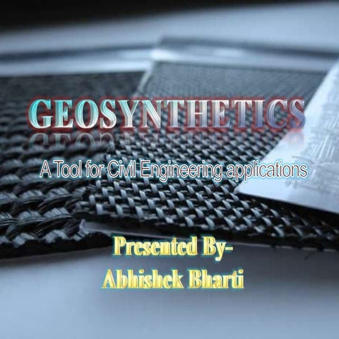 Geosynthetics- Types, and their use in Retaining Walls | PPTX