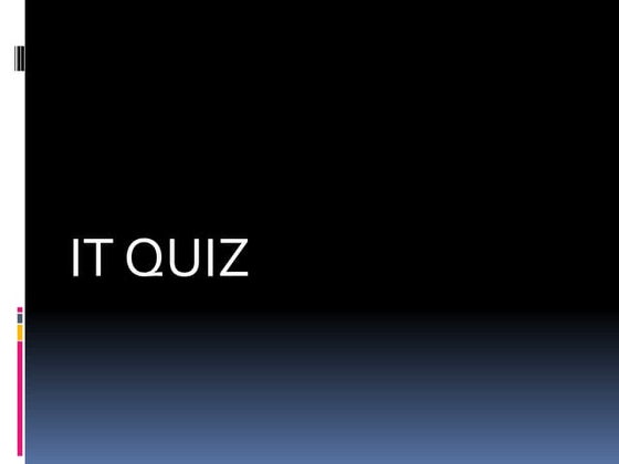 computer Quiz image puzzle(IT QUIZ) | PPTX | Computing | Technology & Computing