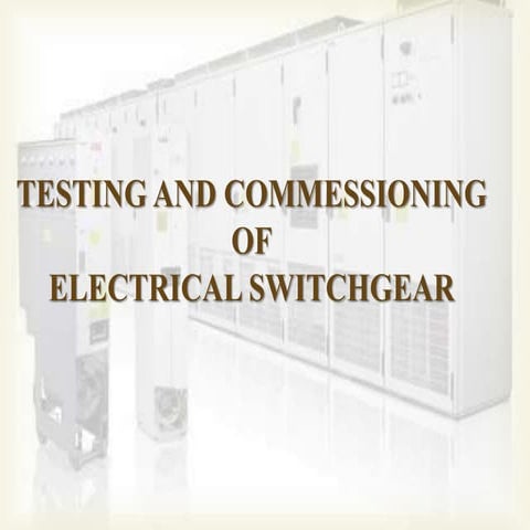 Presentation on switchgear | PPTX