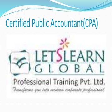 CPA Training | PPTX
