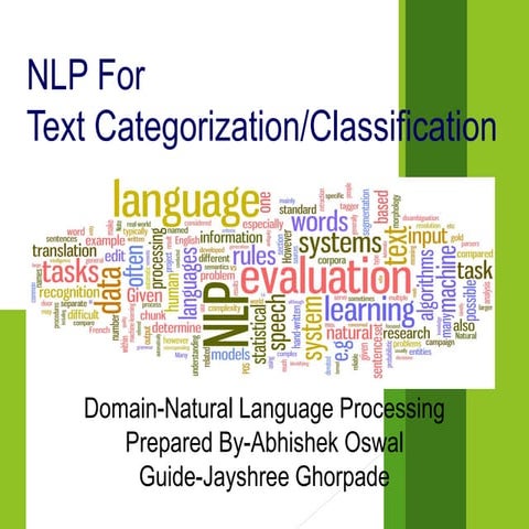 Presentation on Text Classification