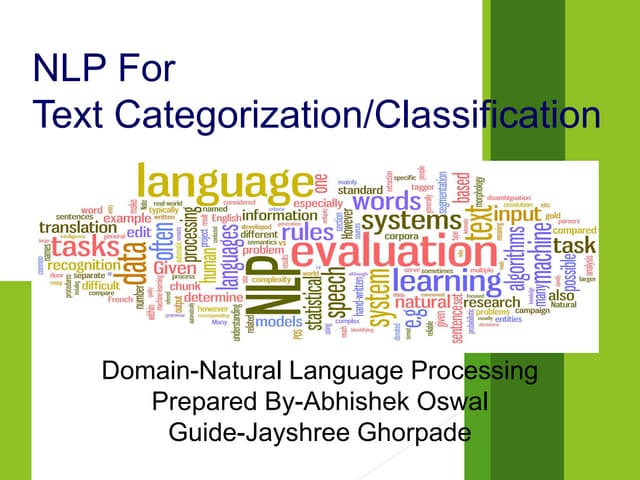 Text Classification Categorization Ppt