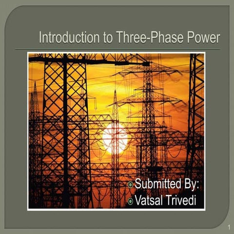 Introduction to Three-Phase Power | PPTX | Physics | Science
