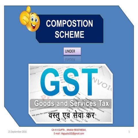 Ppt on Composition Scheme of GST, 2016 | PPTX