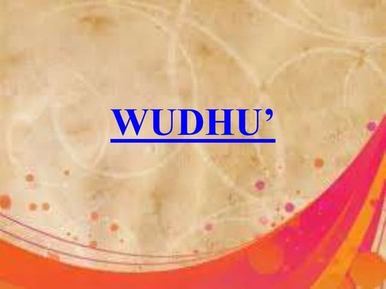 WUDHU | PPTX