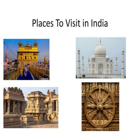 Places to visit in India | PPTX