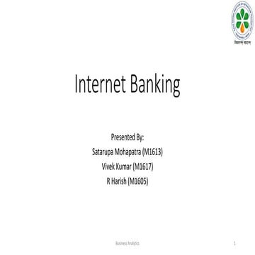 Internet Banking Perception | PPT
