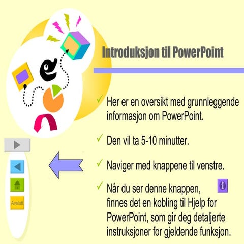 Introduksjon til PowerPoint | PPT