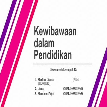 Kewibawaan dalam Pendidikan | PPTX